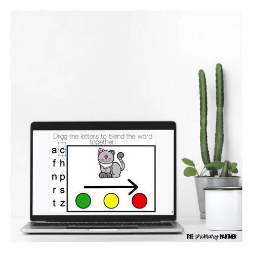 Digital Short O Interactive CVC Blending Cards | TpT