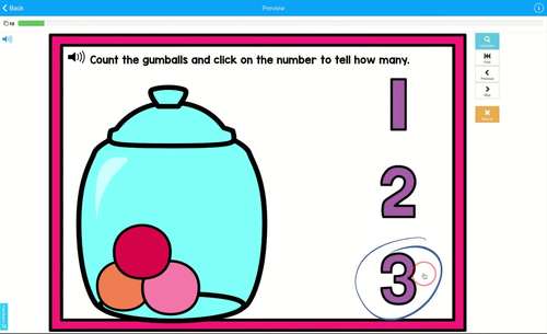 Kindergarten Back to School Math Boom Cards by Krafty in Kinder | TPT