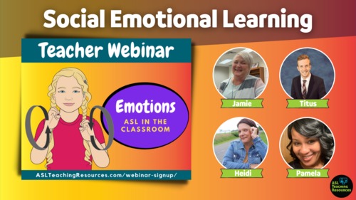 Emotions Webinar for Elementary / SPED Teachers (ASL) / Professional ...