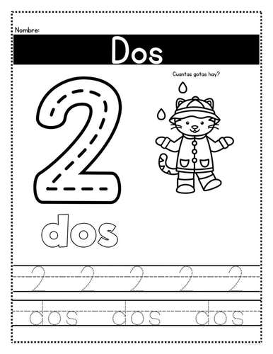 NUMBER WRITING 0-10 IN SPANISH | TRAZA LOS NUMEROS DEL 0 AL 10 |TRACING ...