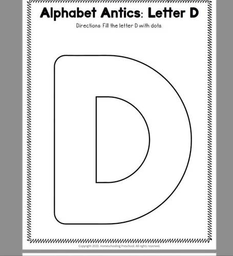 Alphabet Antics - Letter Activity Worksheets by HomeschoolingPreschool