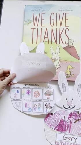 We Give Thanks Read Aloud Activity What I am Thankful For Craft ...