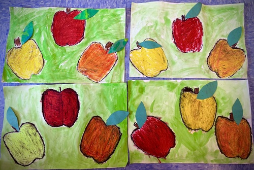 Fall Apple Art Lesson Guided video by Brittany Hendrix | TPT