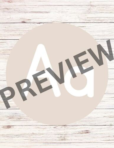 Alphabet Posters Print and Cursive: Calm Colors by Episode in Elementary