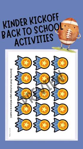 Kinder Kickoff Back to School Bundle with Activities & Editable Google ...