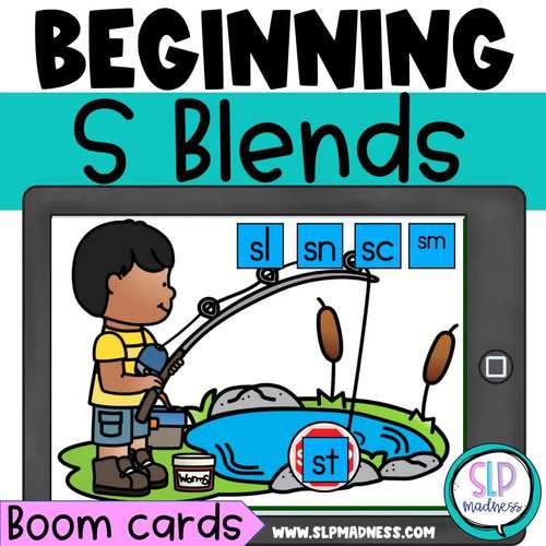 S Blends Articulation Practice Game Speech Therapy Consonant Blends ...