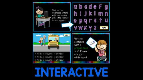 Capitalization PowerPoint and Worksheets for 2nd, 3rd, and 4th Grade