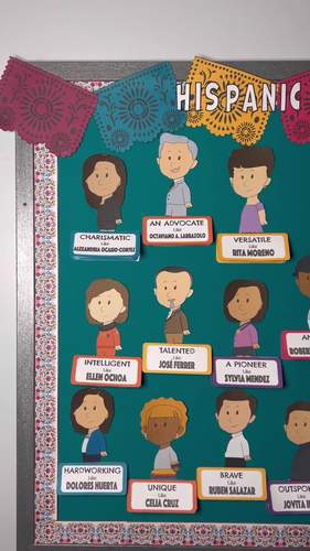 Hispanic Heritage Month Bulletin Board Interactive | Social & Emotional ...