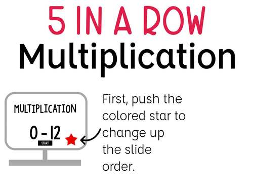 Multiplication & Division Games Fact Fluency 5 in a Row | Math Fact ...