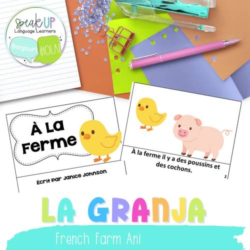 Animaux de la ferme | French Farm Animal Reader Print & Boom Cards with ...
