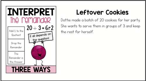 Long Division and Interpret Remainders Anchor Charts - Divide by 1 ...