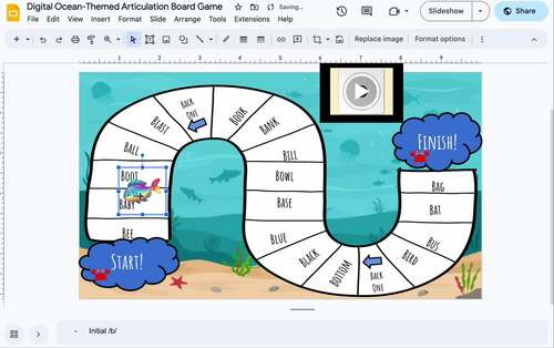 Virtual Ocean Board Game/Articulation Game by Sher's Speech Botique
