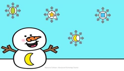 Snowflake Shapes - SMART Board Activity & Interactive PDF | TpT