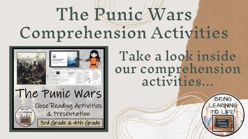 The Punic Wars Close Reading Comprehension Activities | 3rd Grade & 4th ...