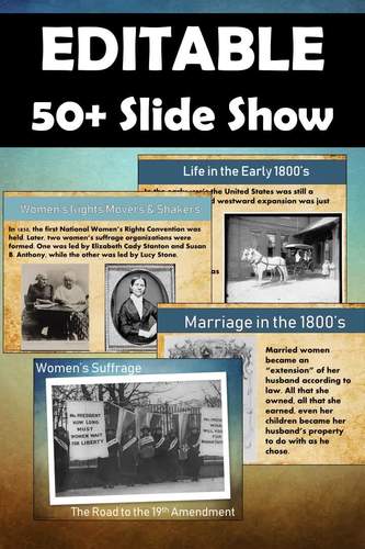 Women's Suffrage Movement Unit (EDITABLE) by Michelle McDonald | TpT