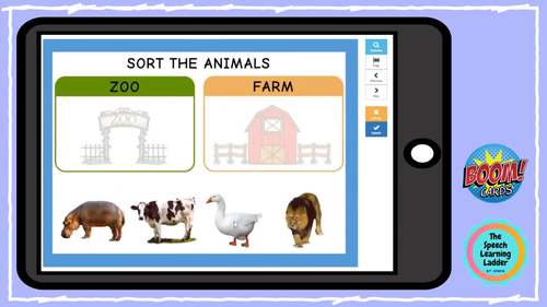 Sorting Animals : Zoo and Farm Animals Sorting Activity Real Pictures ...