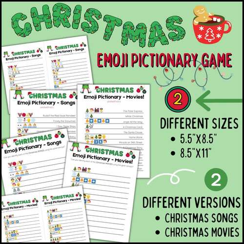 Emoji Pictionary Christmas Party Game | Holiday Emoji Quiz | Songs & Movies