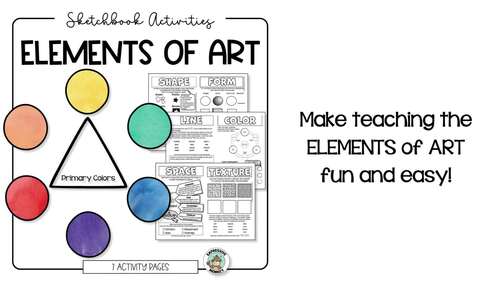 Elements of Art Sketchbook Activities • Fun and Easy No Prep Art Lessons