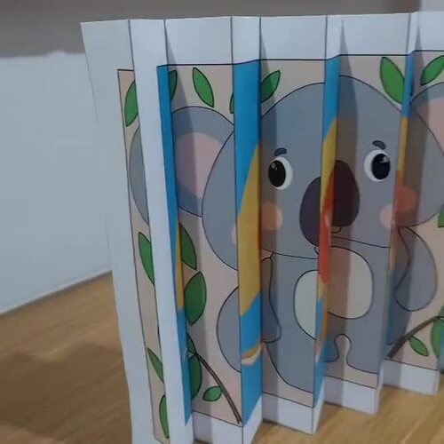 Australian Animals Kangaroo-Koala Australia Day Agamograph coloring ...