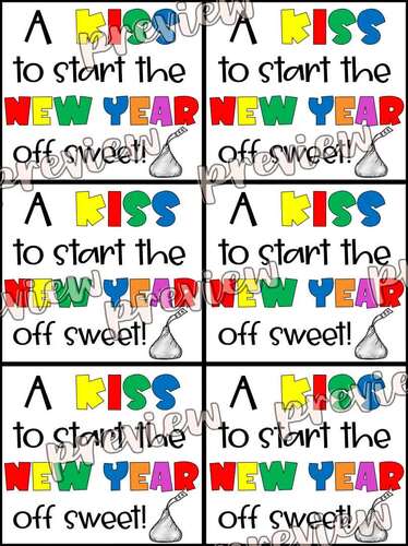 Ring in the New Year Ring Pop - New Year Gift Tags - 2025 - 2035 by Anh ...