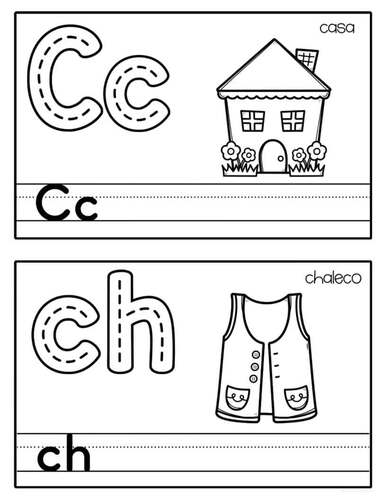 Alphabet Tracing Worksheets in Spanish | Hojas del Abecedario | TPT