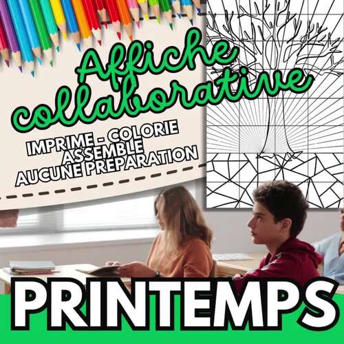 Printemps - Arbre saisons – Affiche collaborative évolutive | Spring ...
