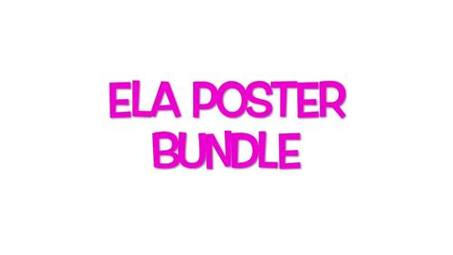 English Language Arts Poster Bundle- Middle School Classroom Decor