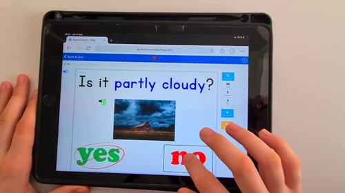 Weather BOOM CARDS™ Special Education Yes No Questions Speech Therapy