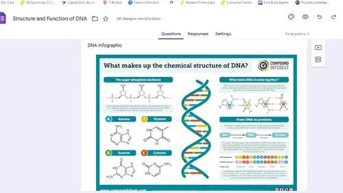 High School Biology English & Spanish, DNA Structure/Function Reading ...