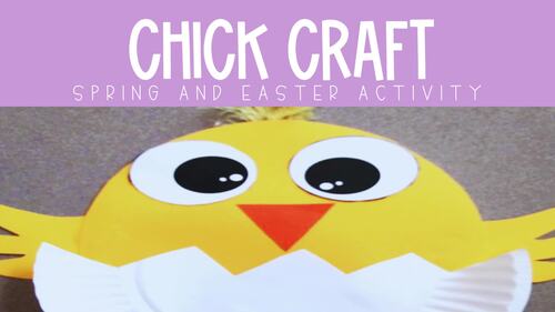 Spring Chick Craft | Easter Writing Activity & Bulletin Board Display