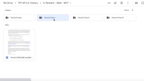 AP US History Period 5 - PowerPoints/Google Slides, Notes, Homework, & Exam