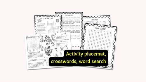 St George’s Day Activity Bundle, 3 Sunday School Activities, Homeschool ...