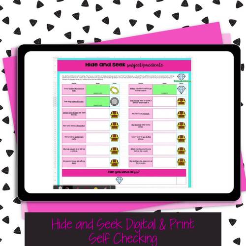 Literacy Digital Game Hide and Seek Growing Bundle by Books Babbles and ...