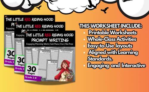 Little Red Ridding Hood Opinion Prompt Writing Activities 4th,5th,6th ...