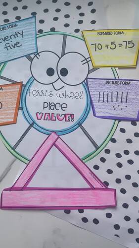 Carnival Math Place Value Craft by The Teaching Diva Corner | TPT