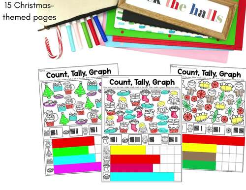 Count Tally and Graph Bundle Kindergarten and First Grade Math Practice