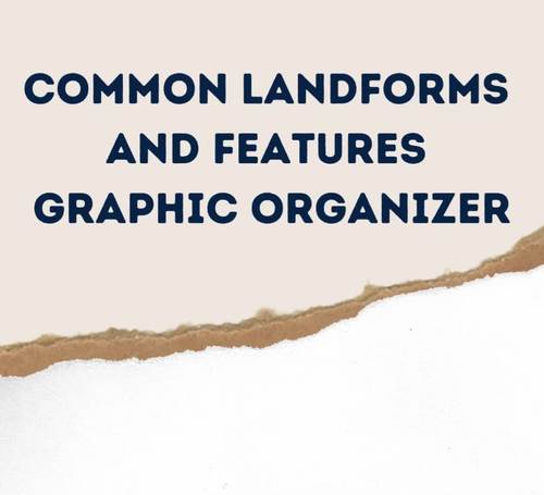 Common Landforms and Features Graphic Organizer by Grace Beyond the Chaos