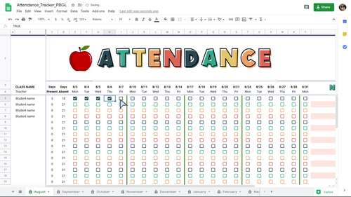 Track Student Info Attendance & Progress Using Google Sheets™ and Forms ...