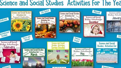 Science Experiments and Social Studies Activities for the Year | TPT