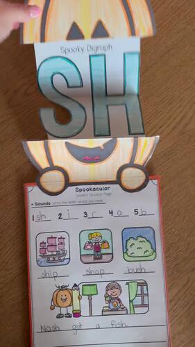 Spooky Digraph Halloween Activity | Phonics, Dictation, and Learning Craft