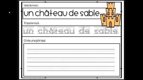 French Vocabulary Mats Bundle I Le Vocabulaire by La classe de Mme Sambrook