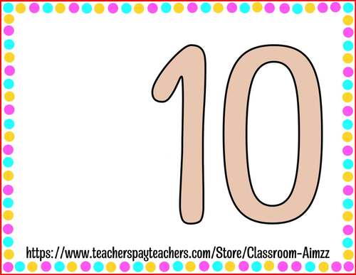 Skip Counting number display, boho neutral classroom numbers wall display