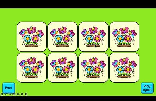 Spring 10 Frame Match Game by Sister Prints | TPT