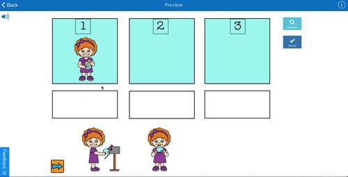 3 STEP SEQUENCING DIGITAL BOOM CARDS EXPANDING UTTERANCES SPEECH THERAPY