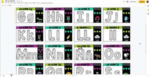 SPANISH Alphabet Activities - Dot the Letter | Abecedario by MM Bilingual