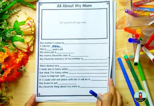 Mother's Day Worksheet by The Joy in Teaching | TPT