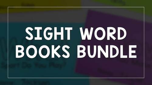 Sight Word Books - Fry Sight Word Practice Reading Fluency Bundle by ...