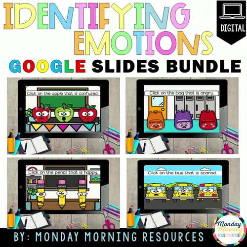 Identifying Emotions Back to School Google Slides BUNDLE - Distance ...