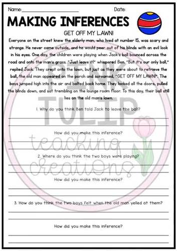 Making Inferences and Drawing Conclusions - Reading Worksheet Pack