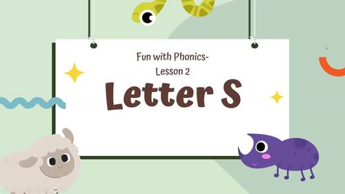Phonics Letter S Full Lesson Plan (PPT + Worksheet) - Lesson 2 | TPT